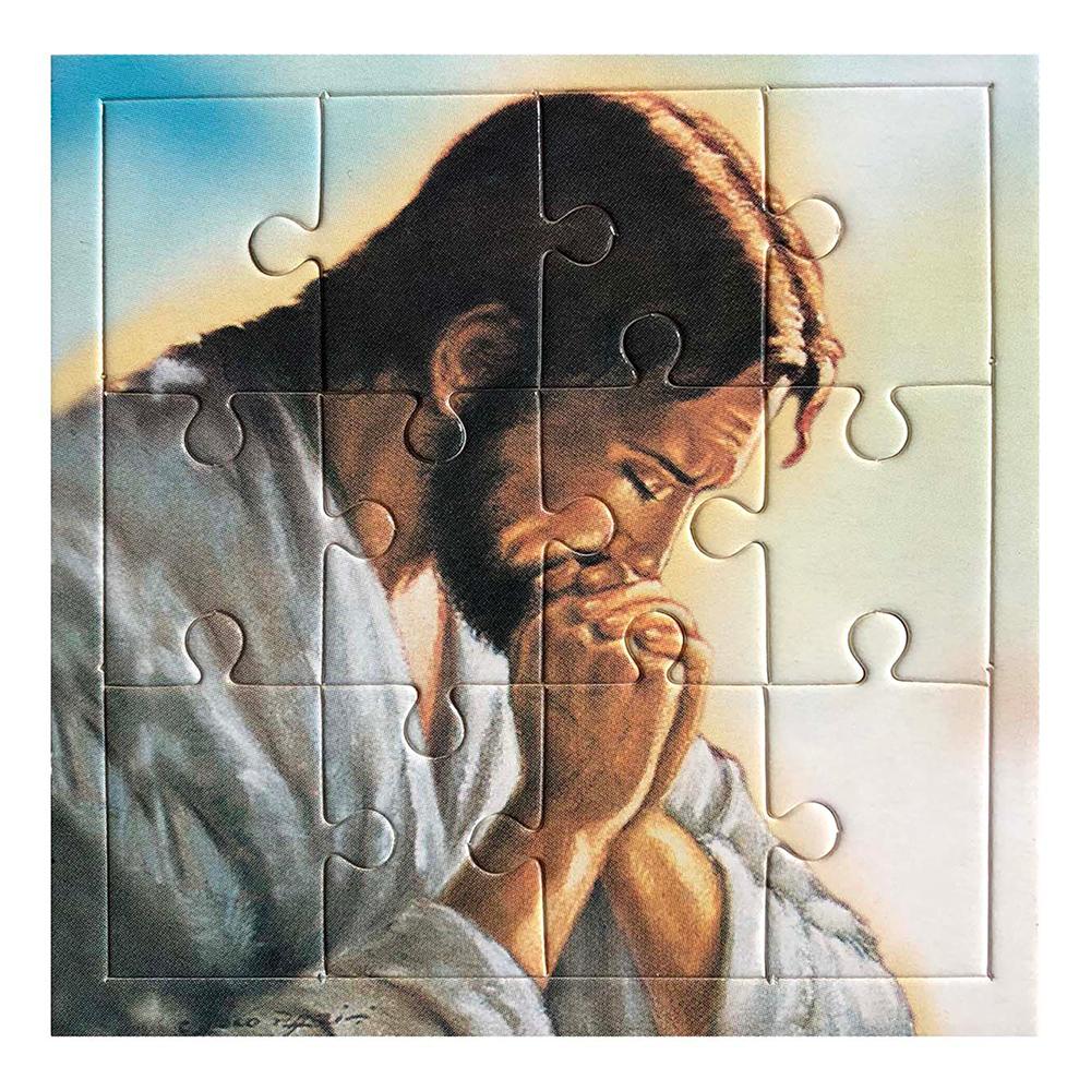 Puzzle, Jézus, 9 cm x 9 cm